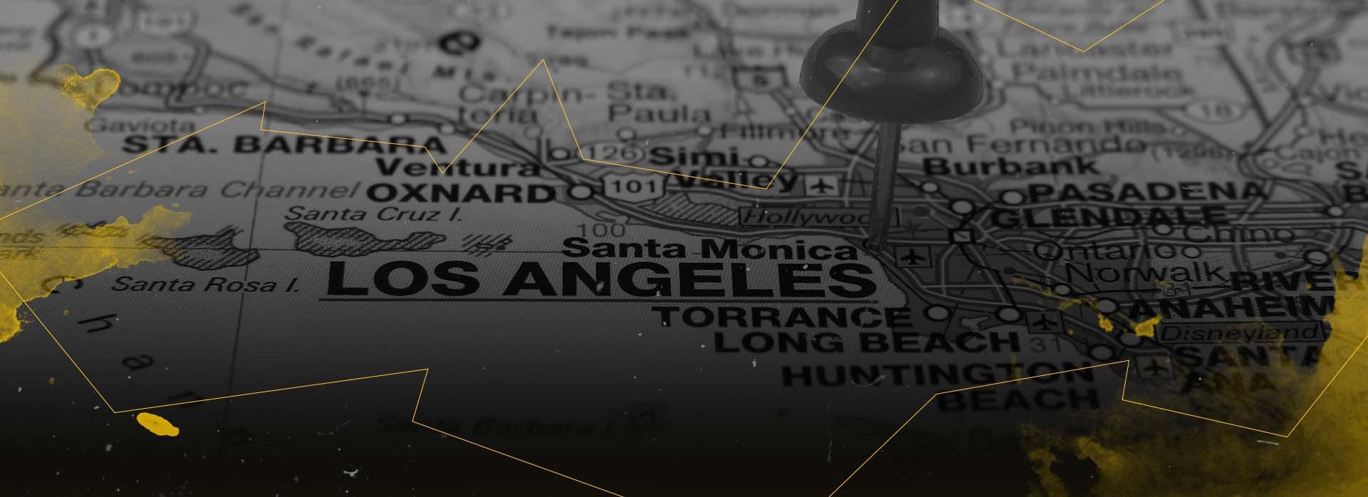 Où se trouve la ville de Los Angeles